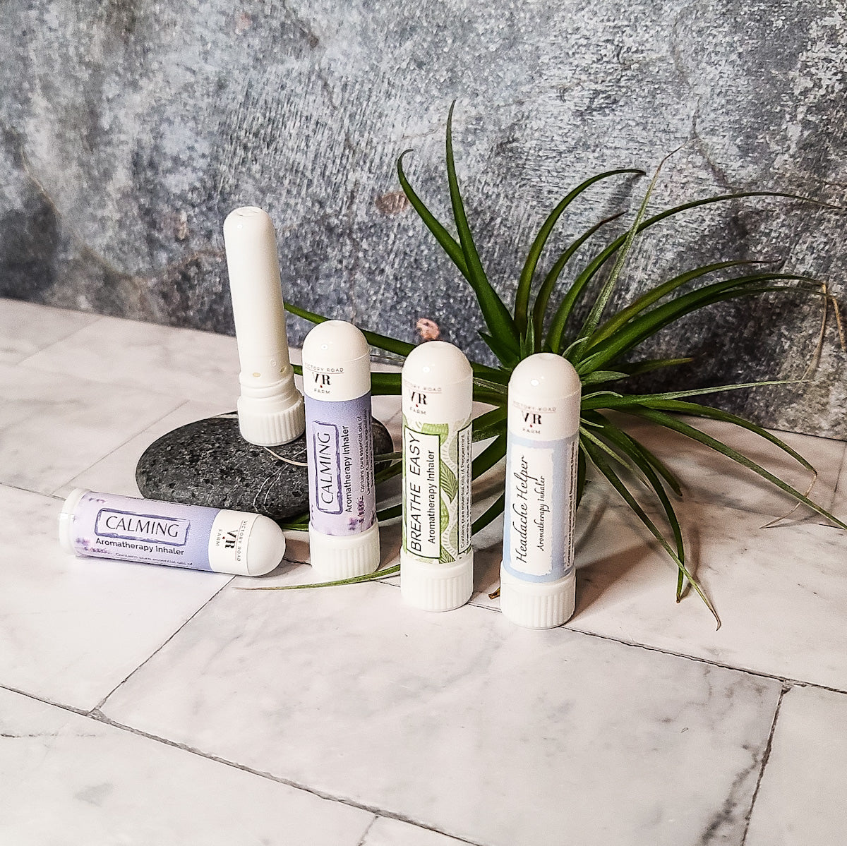 Aromatherapy Inhaler Gift Set- BREATHE EASY, CALMING, HEADACHE HELPER ...