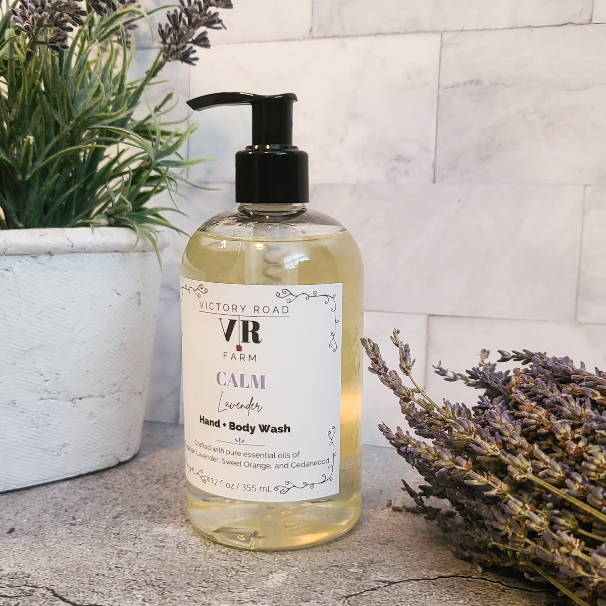 CALM Lavender Hand + Body Wash – Victory Road Farm